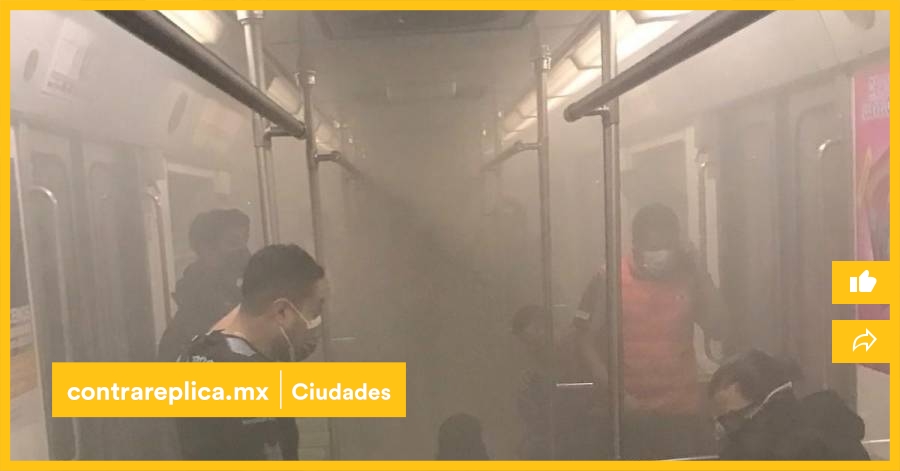 VIDEO: Ponchadura de llanta provoca nubes de humo en la Línea 3 del ...