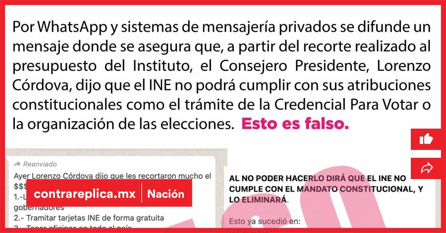 Falsa la versión que se difunde por WhatsApp sobre la credencial para ...