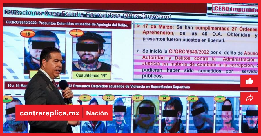 Detienen a 146 generadores de violencia en Zacatecas y Sonora - ContraRéplica - Noticias