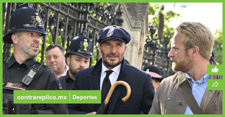 David Beckham hizo horas de cola para despedirse de la difunta Isabel ...