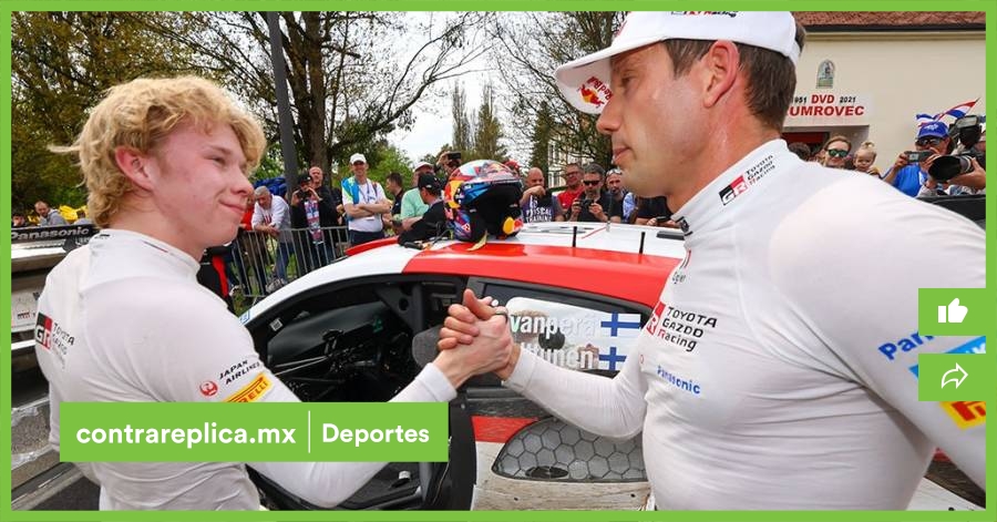 El piloto Elfyn Evans y su copiloto Scott Martin, de TOYOTA GAZOO ...