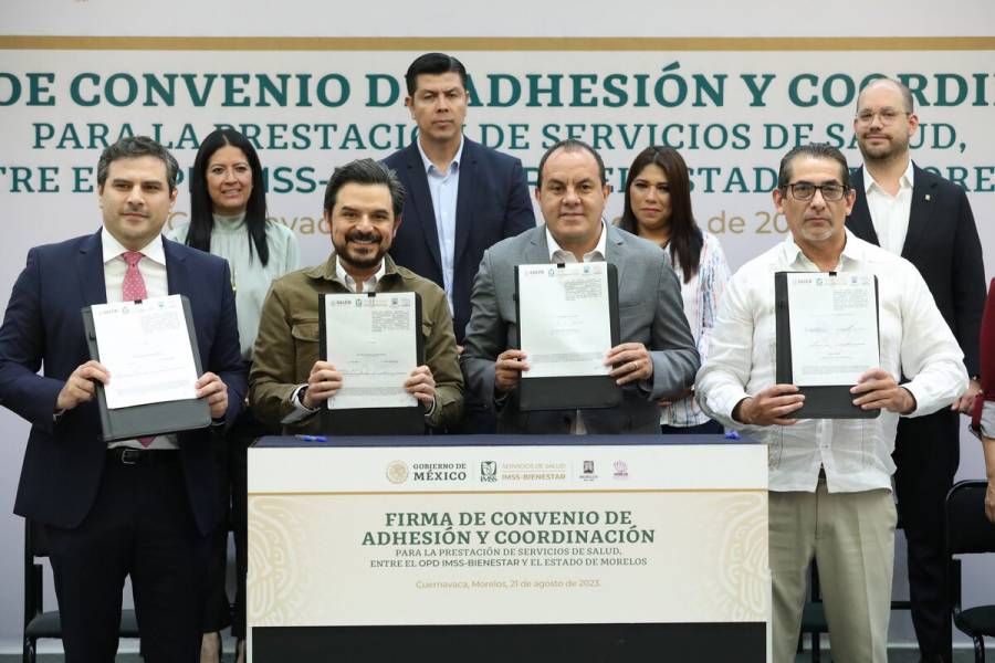 IMSS y Morelos firman convenio para que servicios de salud operen con OPD IMSS Bienestar ...
